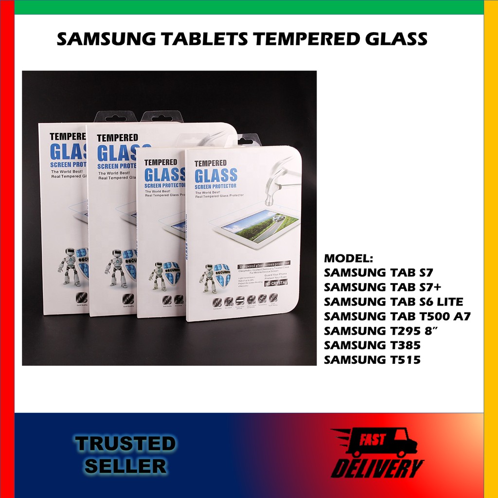 [TEMPERED GLASS]SAMSUNG TAB S8/S8+/S8 ULTRA/S7/S7+/S7 FE/T500 A7/T295 ...