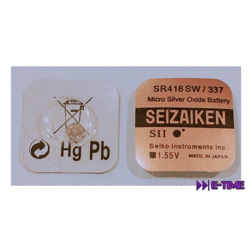 Original Seizaiken/Maxell 337 SR416SW MiCRo Silver Oxide Battery SR416 ...