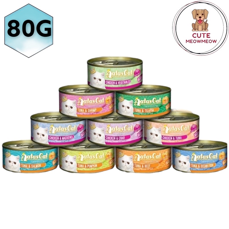 Aatas Cat Canned Food 80G x 24 Unit | Shopee Malaysia