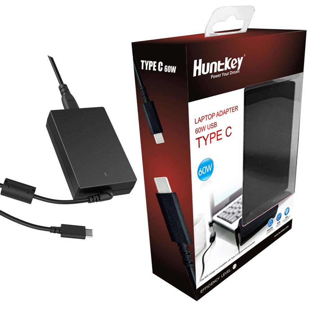 Huntkey Notebook Power Adapter - ADP-60W USB Type C | Shopee Malaysia