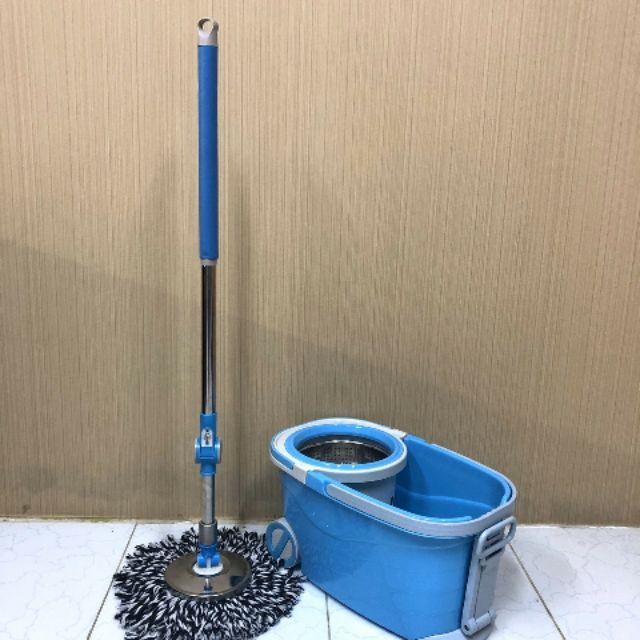 [Angle 368] 360 Degree Mop Set - Class, Luxury (With 2 Long Cotton ...