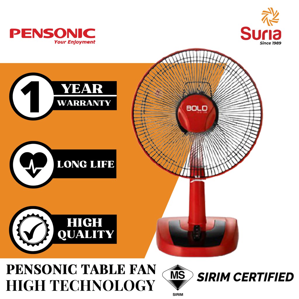(READY STOCK) PENSONIC 12" TABLE FAN PEN-PF-3102 | Shopee Malaysia