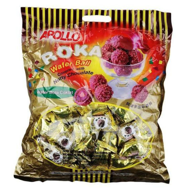 Apollo Roka Chocolate Wafer Ball (80 Pcs) | Shopee Malaysia