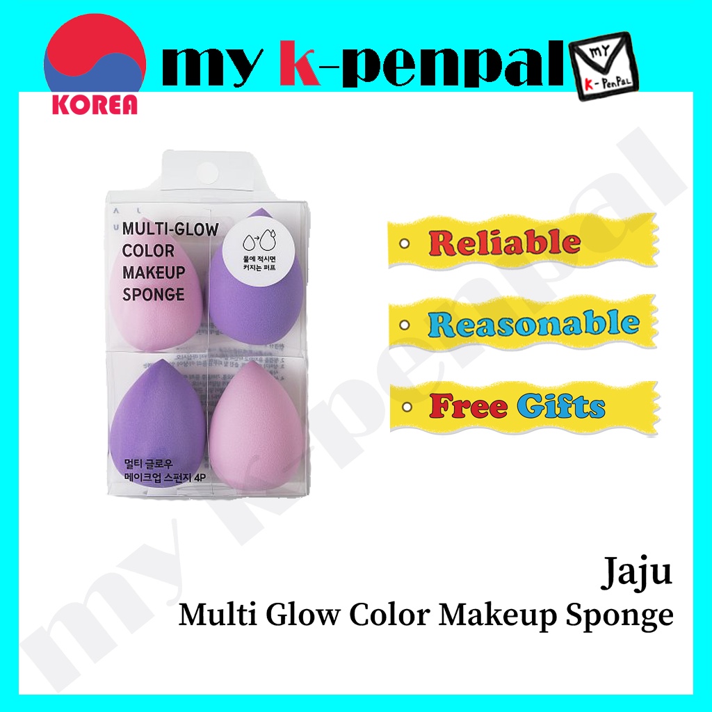 [jaju] Multi-Glow Color Makeup Sponge 4pc / Home Living Lifestyle ...