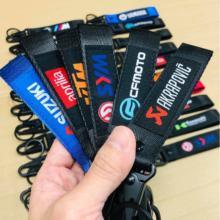 Cloth Keychain Yamaha Honda CFMOTO Kawasaki BMW KTM Benelli SYM Aprilia ...