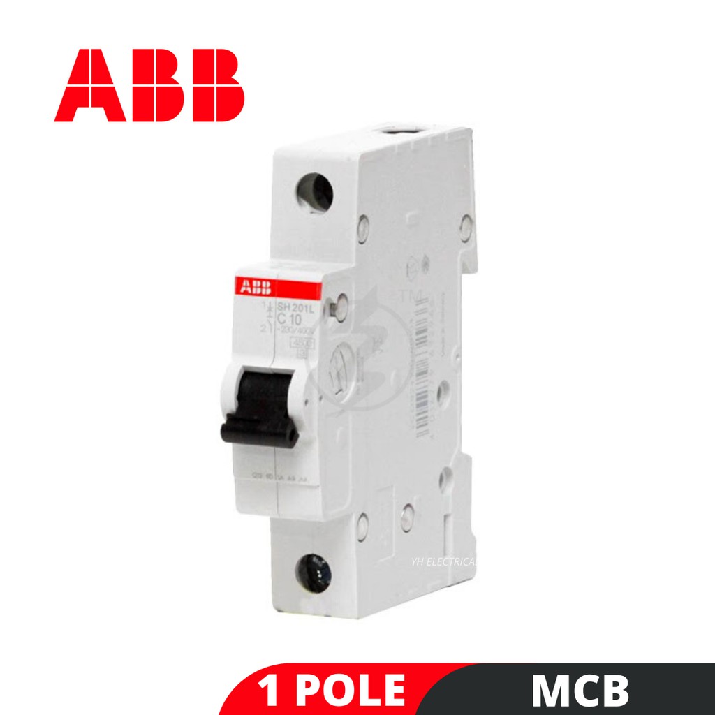 ABB 6A 10A 16A 20A 32A 40A 63A 1Pole MCB 4.5kA SIRIM Aproved (SH201L) | Shopee Malaysia