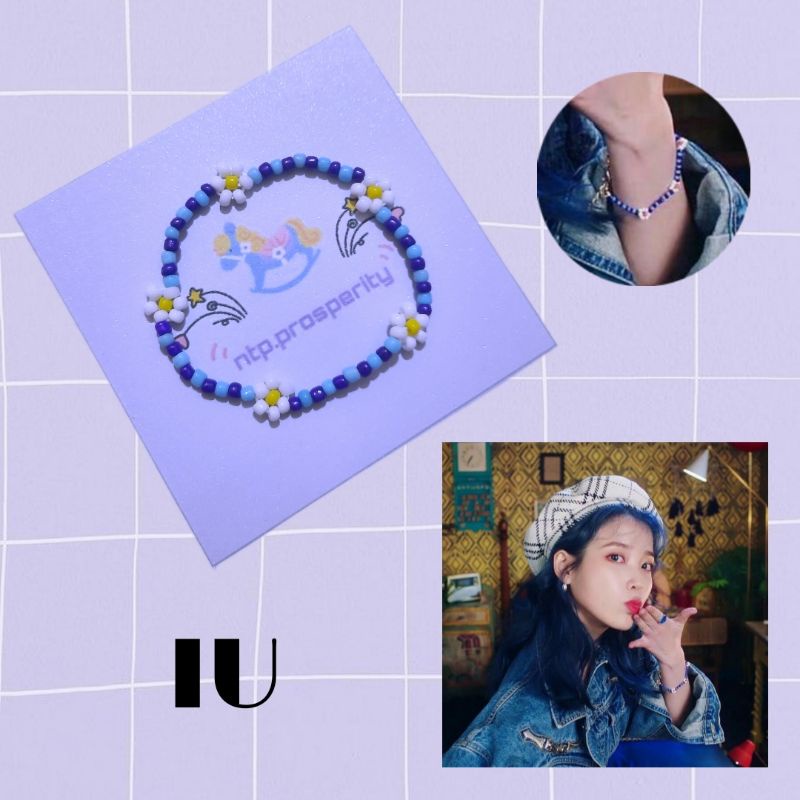 Korean idol bracelet / Kpop idol bracelet (IU) | Shopee Malaysia