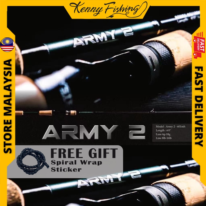 Mystery Army 2 Baitcasting / Spinning Rod | Shopee Malaysia