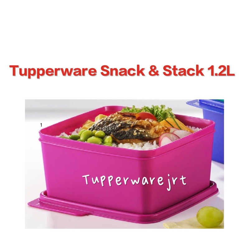 Tupperware Snack & Stack 1.2L x 1pc | Shopee Malaysia