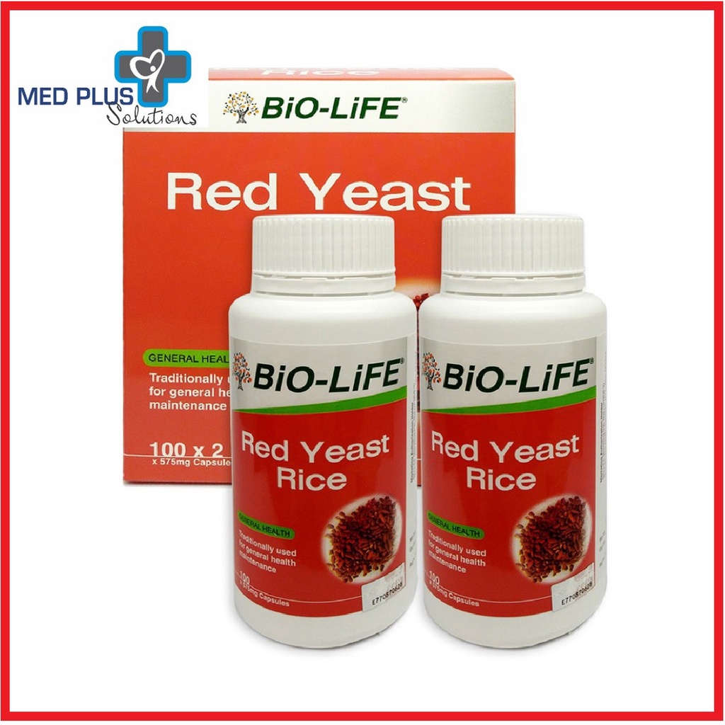 Bio-life Red Yeast Rice Extract 480mg[PROMO] (Heart & Blood Circulation ...