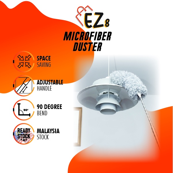 EZ8 - Microfiber Superfine Fibre Dusters with Telescoping Extension ...