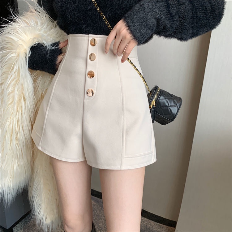 A-line Wide-Legged High-Bottom Women'S Shorts With High Bottom | Shopee ...