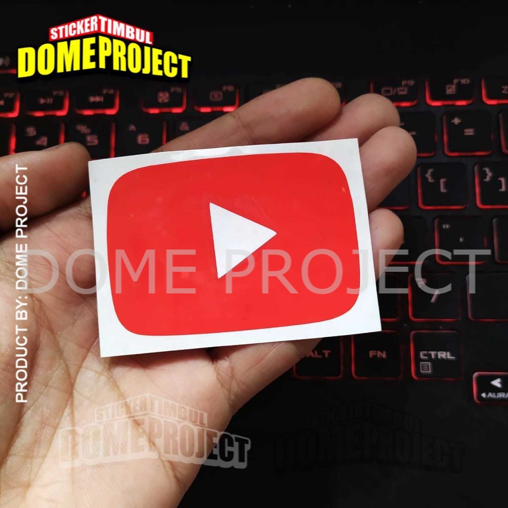 Youtube Logo Cutting Stickers – Motorcycle & Car Stickers, Units ...