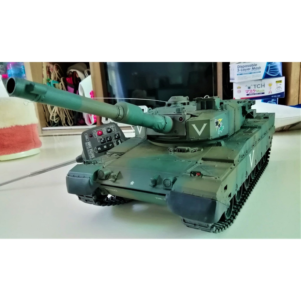1/24 Ground Self-Defense Force Type 90 Tank RC Model (Display Mechanic ...