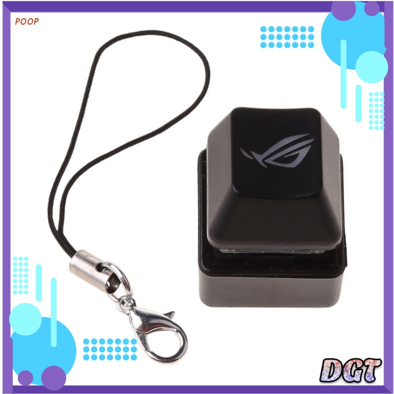DGT POOP RGB LED Mechanical Keyboard Switch Keychain Light Up Backlit ...