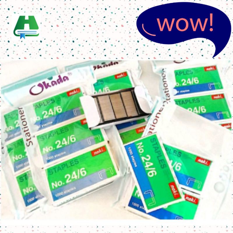 Ubat Stapler NO 24/6 (1 ktk 1000 staples) | Shopee Malaysia