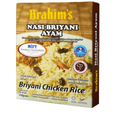 Brahim's Nasi Briyani Ayam 250g Brahim Brahims /Briyani Chicken Rice ...