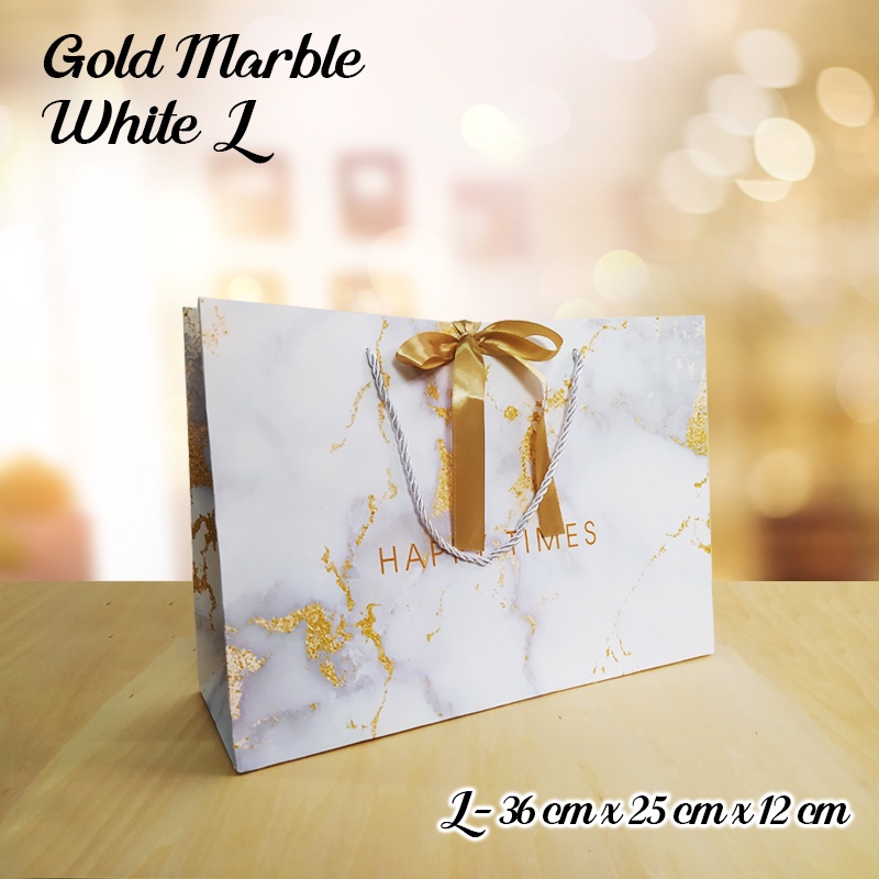 Kaki Jimat Premium Luxury Marble Gift Paper Bag Box Doorgift Souvenir ...
