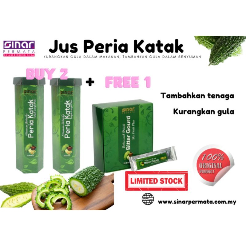 JUS PERIA KATAK BELI 1 FREE 1 ( KAWAL GULA DALAM DARAH) | Shopee Malaysia