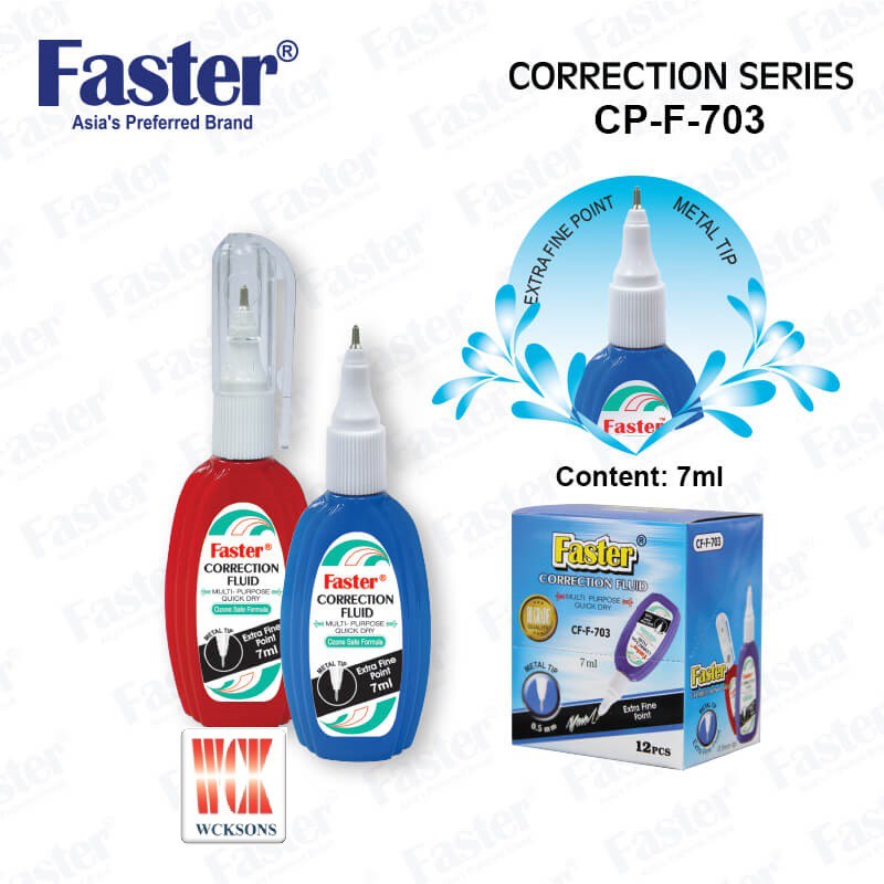 FASTER CORRECTION FLUID 7ML ( CP-F-703 ) | Shopee Malaysia