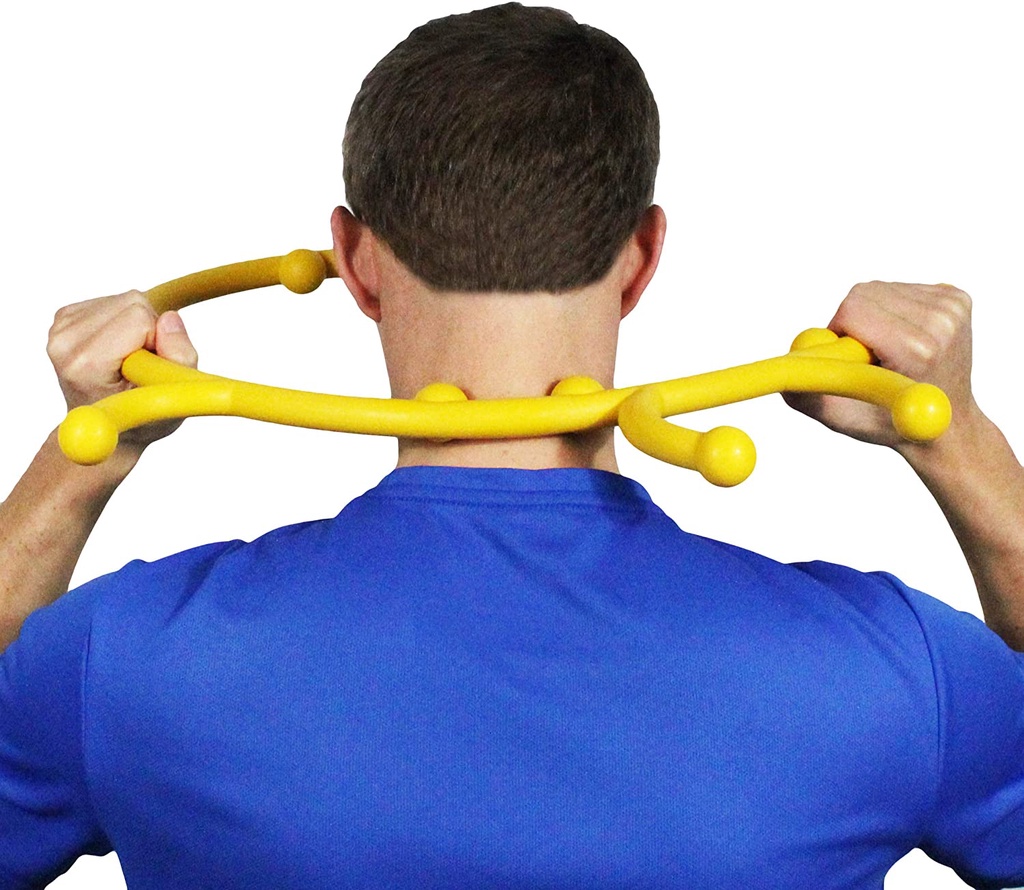 Pinpoint Back Hook Massager Self Massage Handheld Tool Therapy Trigger ...