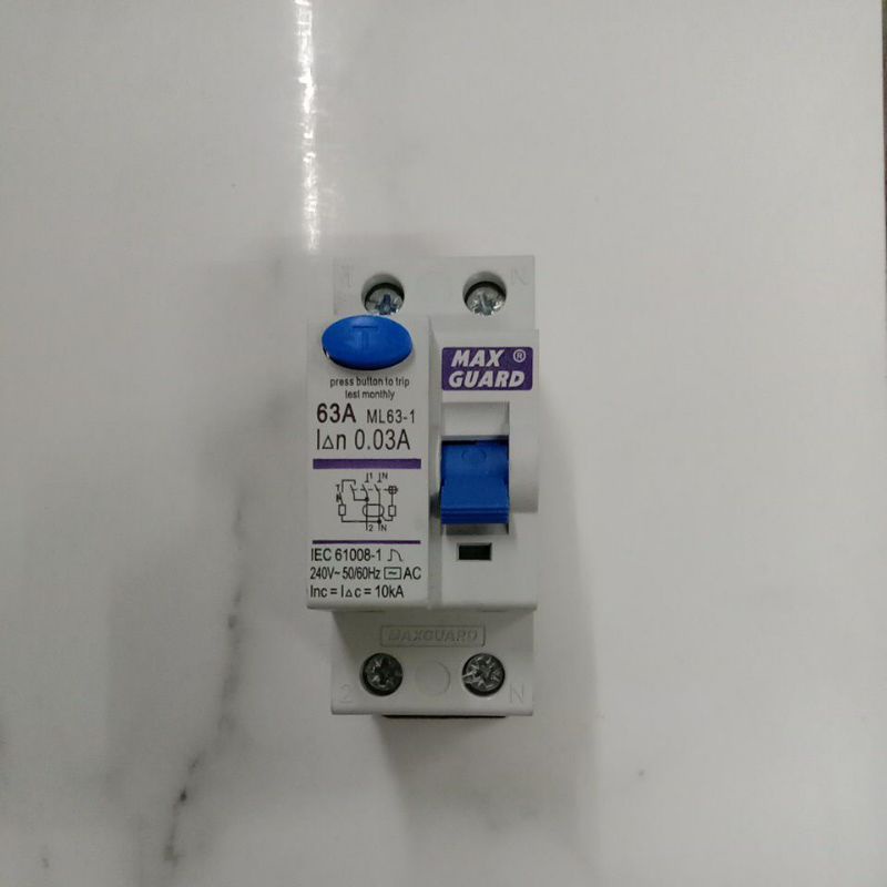 ELCB /RCCB 2P MAXGUARD 40A/63A 30MA | Shopee Malaysia