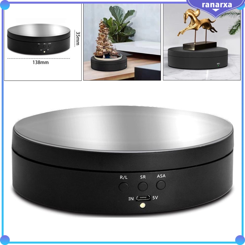 [ranarxaMY] Photography Display, 360 Degree Electric Rotating Turntable ...