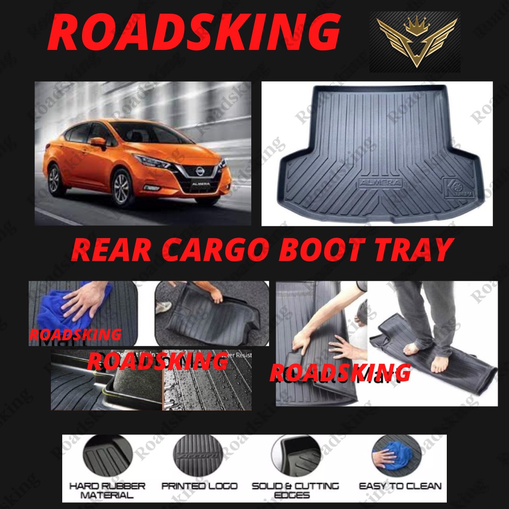 NISSAN ALMERA 2020~2022 REAR CARGO BOOT TRAY CAR ACCESSORIES HIGH ...