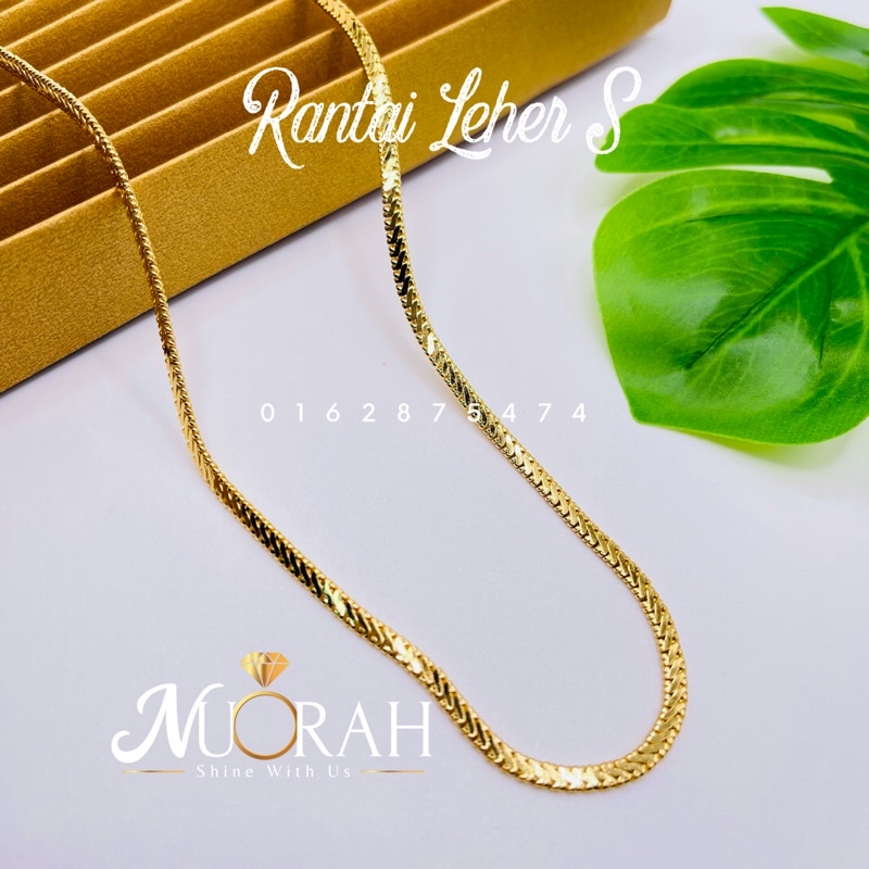 🔥COP 916🔥 RANTAI LEHER S PERSIS EMAS SBNR | Shopee Malaysia