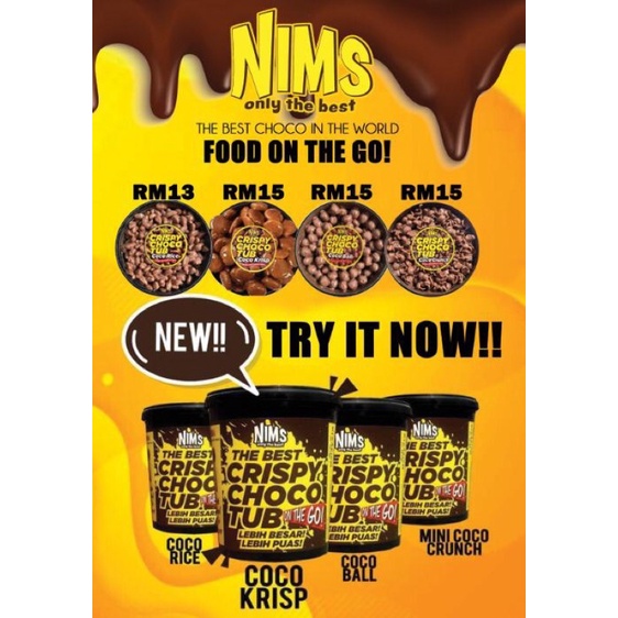 choco tub nims mini coco crunch (readystock) | Shopee Malaysia