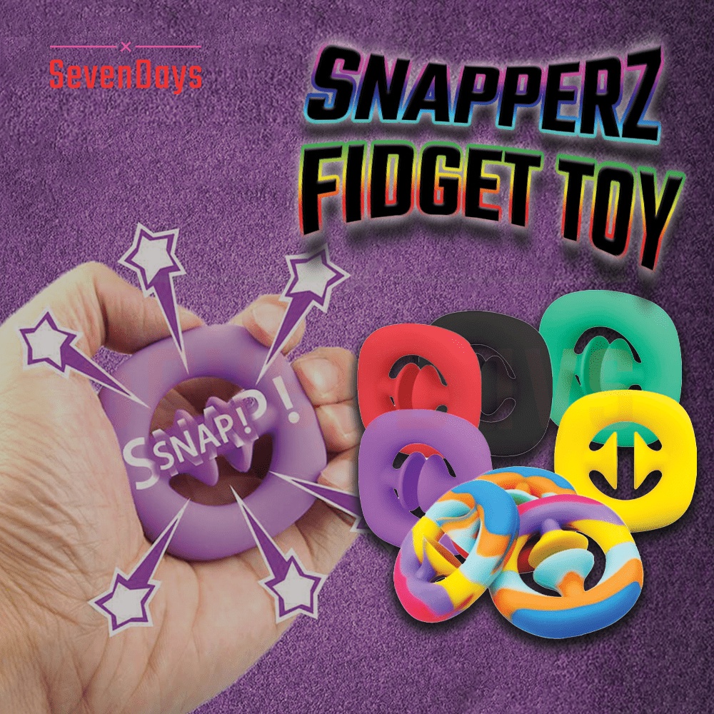 Snapperz Fidget Toy Stress Relief Anxiety Educational Tiktok Hand Grip ...