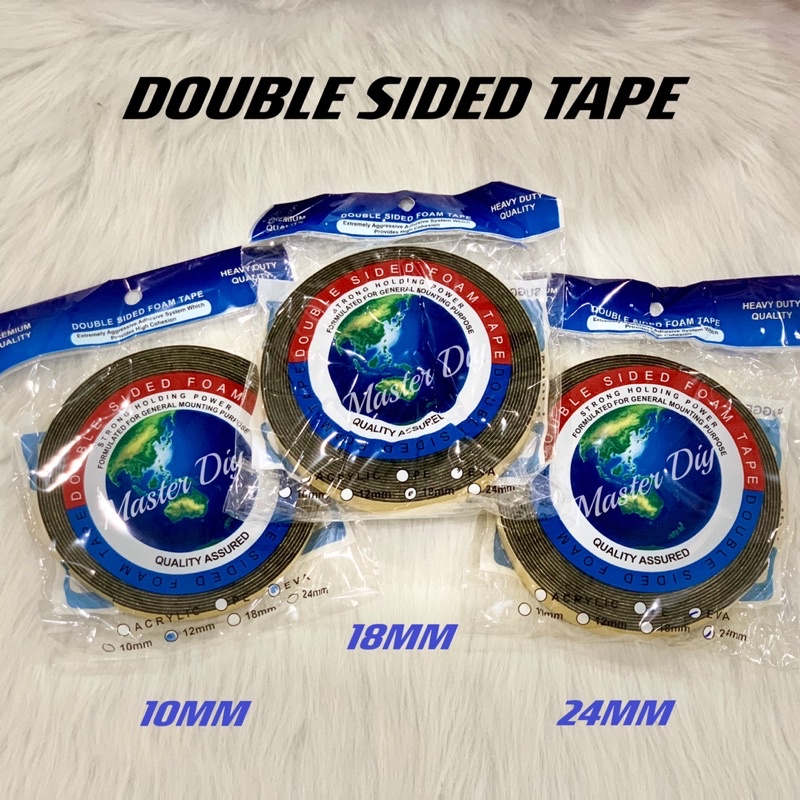 ‼️READY STOCK‼️DOUBLE SIDED TAPE (10MM 18MM 24MM) / HOUSEHOLD USE TAPE ...