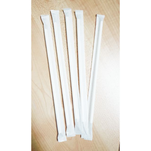 Paper Straw Wrapper Biodegradable (250pcs) Hygienic Straw | Shopee Malaysia