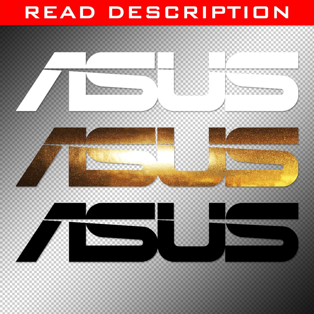 Stickers | 2 pieces Asus Gaming Logo | Weather Proof die-cut decals | 3 ...
