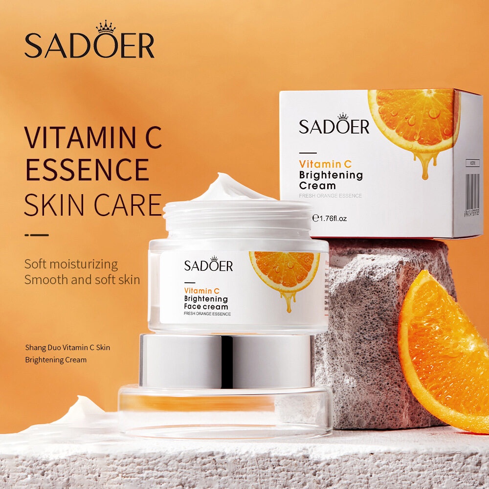 SADOER Vitamin C Brightening Face Cream Moisturizer with Vaseline 50g | Shopee Malaysia