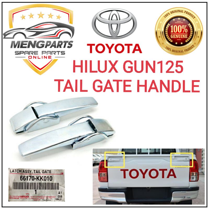 HILUX GUN125 TAIL GATE HANDLE / BORNET OUTER HANDLE ORIGINAL 66170 ...