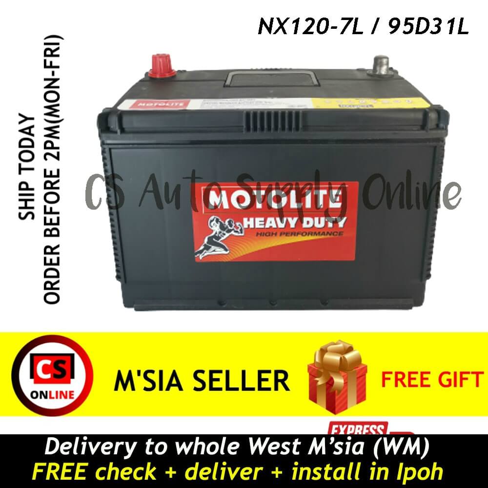 [CS] Century NX120-7L 95D31L Motolite Heavy Duty Battery MF Genuine for ...