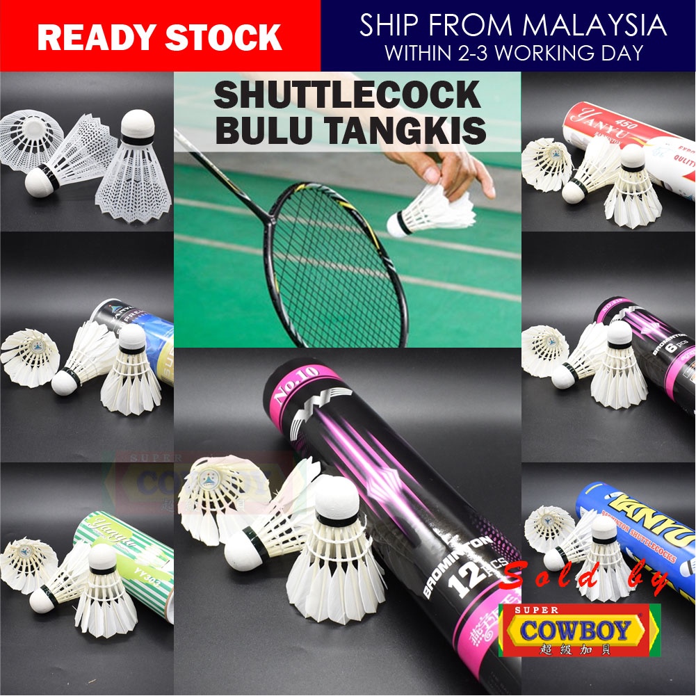 Badminton Shuttlecock Bulu Tangkis Plastic Shuttlecock Durable Shuttle ...