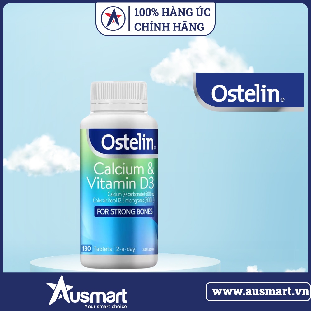 [ 100% GENUINE ] Ostelin Calcium & vitamin D3 pills 130 Calcium and ...