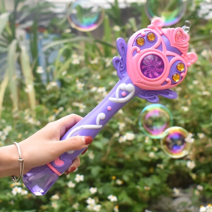 Bubble machine toys automatic magic bubble stick music flashing stick ...