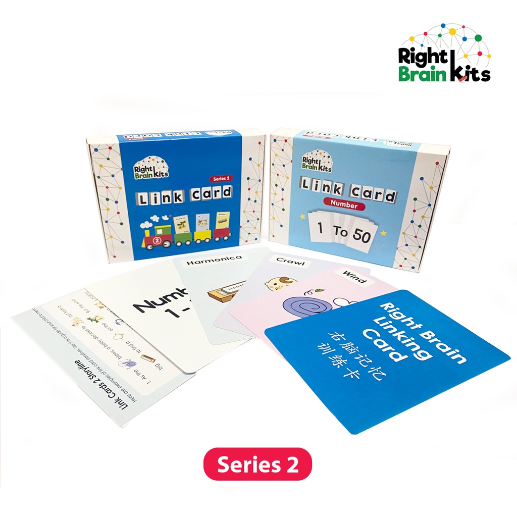 Right Brain Link Card Set With Number Cards For Right Brain Memory ...