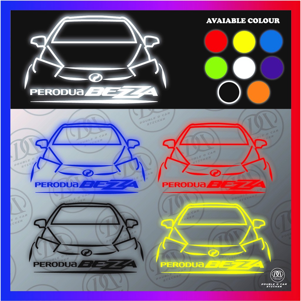 [Ready Stock]PERODUA BEZZA FIRST GENERATION SHAPE HIGH GRADE Sticker ...