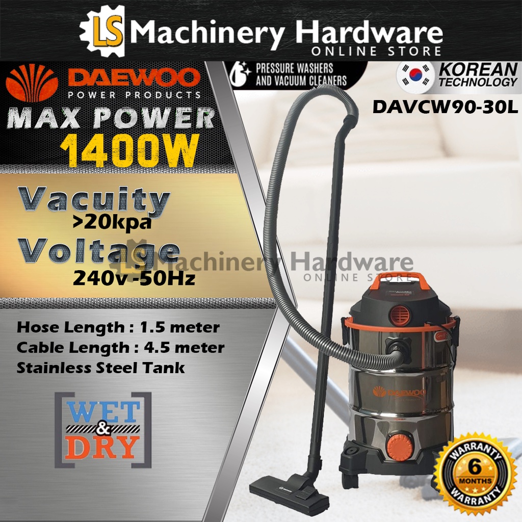 DAEWOO Electric Vacuum Cleaner 3in1 DAVC90S-12L/DAVCW90-20L/DAVCW90-30L ...