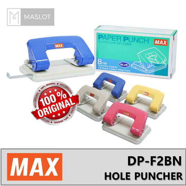 Original MAX DP-F2BN Paper Puncher B-Type PUNCH 13 Sheet (Random Color ...