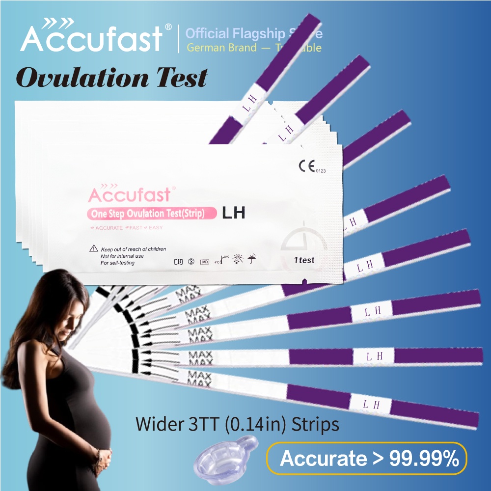 ACCUFAST 5Pcs Women LH Ovulation Test Strip Kit Urine Predictor ...