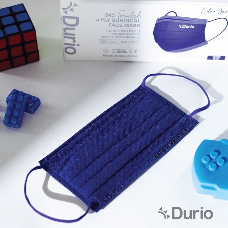 PREMIUM Durio Trendish Surgical 4 PLY Face mask - 40pcs face mask 4 ply ...