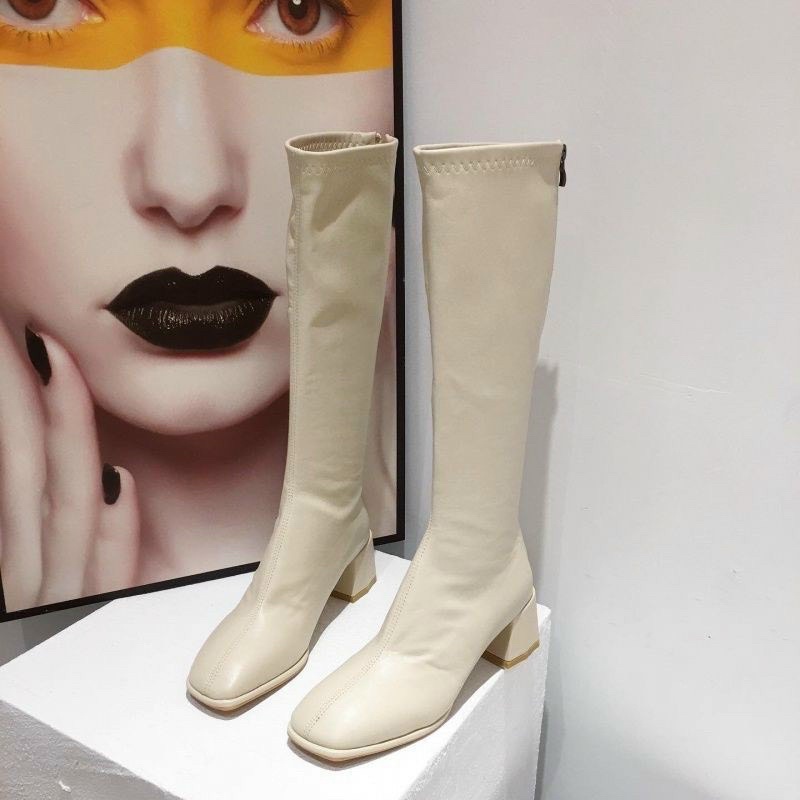 Super Soft Matte Leather Boots With Back Zipper 5Cm (2 Colors Real ...