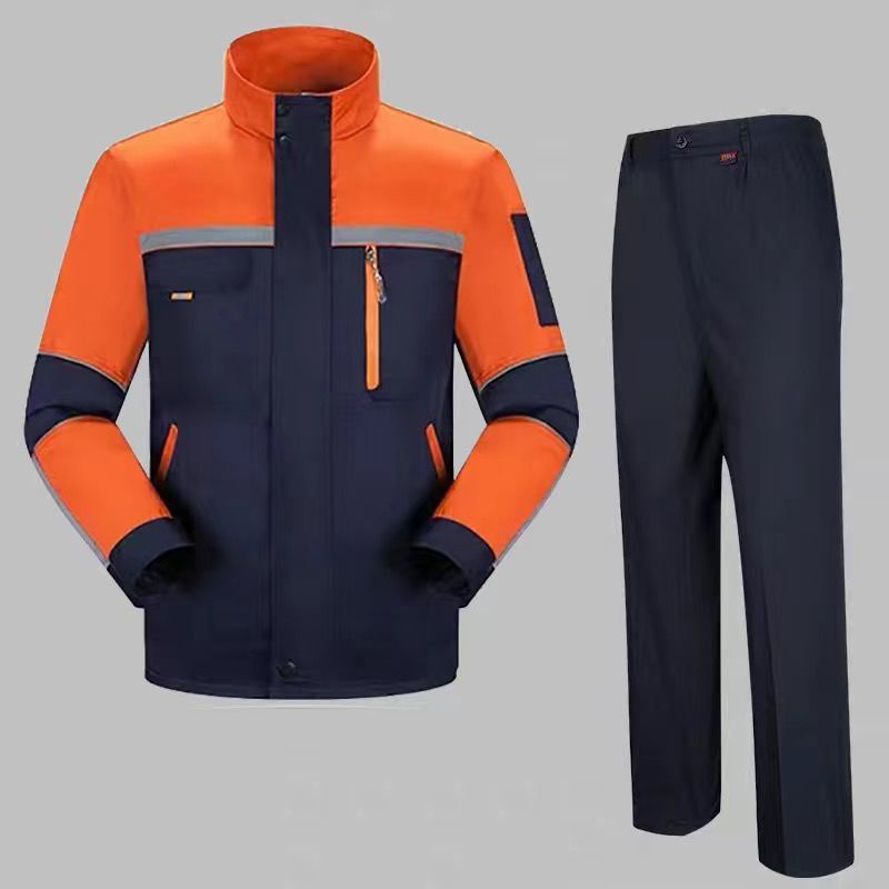 Unisex Sets Jacket + Pants Unisex PPE Safety Work Jacket Safe Men Women ...