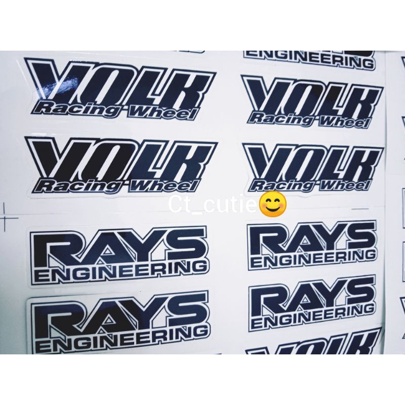 STICKER VOLK RAYS ORIGINAL TE37 8PCS | Shopee Malaysia