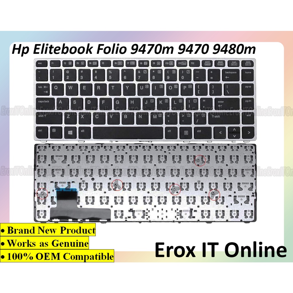 Hp Elitebook Folio 9470m 9470 9480 9480m Series 697685-001 Laptop ...